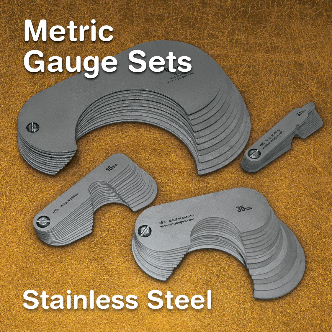 Metric - Stainless Steel – Wire Rope & Sheave Gauges